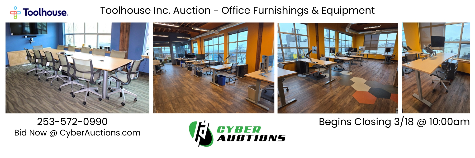Toolhouse Inc. Auction - Office Furnishings & Equipment